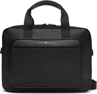 Tommy Hilfiger Laptoptasche Th Foundation Computer Bag AM0AM13626 Schwarz