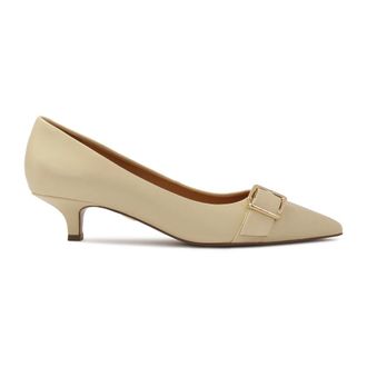 Kazar Femme, Chaussures, Beige, Taille: 35 EU Escarpins bas en cuir avec boucle
