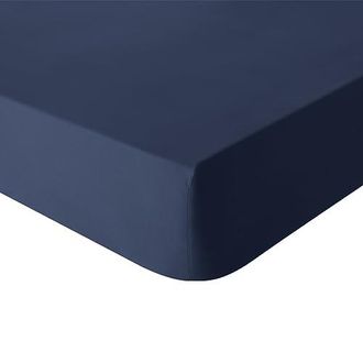 Essix Spannbettlaken, Baumwolle, weicher Husten, Nacht, 140 x 200 cm Essix