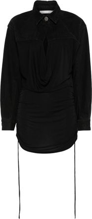 CHRISTOPHER ESBER Gewickeltes Sevilla Jeanskleid - Schwarz