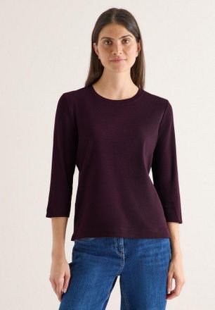 Cecil Rundhalsshirt aus Baumwolle mit Stretchante
