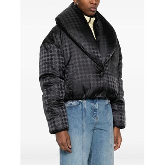 Amiri Cropped Puffer Down Jacket - Black