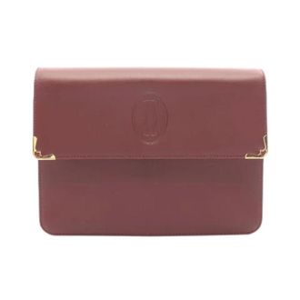 Cartier Pre-owned Must Line Sac bandouli&egrave;re en cuir - Femme - Pre-owned - Rouge - Taille: ONE Size