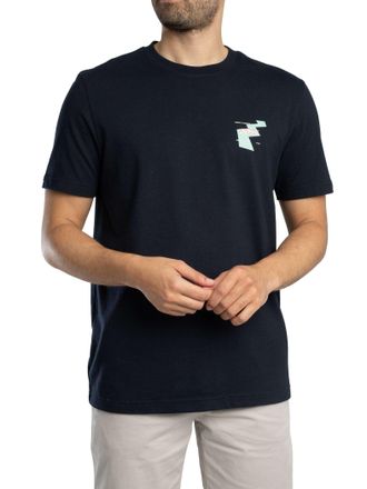 HUGO BOSS Te Movement R&uuml;ckengrafik-T-Shirt, Blau