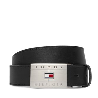 Tommy Hilfiger G&uuml;rtel Tommy Hilfiger Th Flag Plaque Belt AM0AM14322 Schwarz