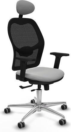 Piqueras y Crespo Home Office Jorquera Stuhl mit 2D-Armen, h&ouml;henverstellbarer Lendenwirbelst&uuml;tze und festem Kopfteil, ausgestattet mit Syncro/Traslack und injiziertem S