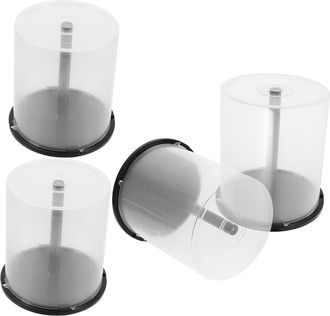 Garneck Cd/DVD Aufbewahrungsbeh&auml;lter Aus Transparentem Pp Kunststoff Wasserschutz Stapelbar 4 St&uuml;ck F&uuml;r Mediensammlung Und Vielseitige Organisation