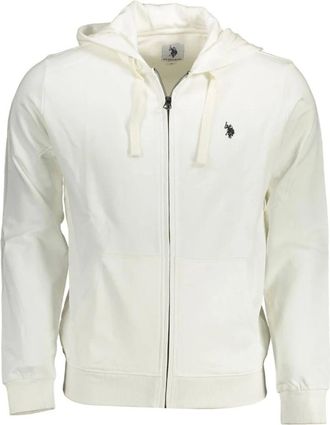 U.S.Polo Association U.s. Polo Assn., Homme, Sweatshirts et sweats &agrave; capuche, Blanc, Taille: 2XL SweaT-shirt &agrave; Fermeture &Eacute;clair