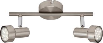 Briloner LED Spot Deckenleuchte, 27,5 cm, 6 W, Matt-Nickel