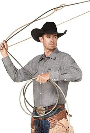 Wrangler Chemise de Travail Western à Manches Longues avec Boutons Pression Finition délavée Bas, Moonless Night, XL Haut Homme