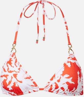 Alexandra Miro Bedrucktes Bikini-Oberteil Leoni