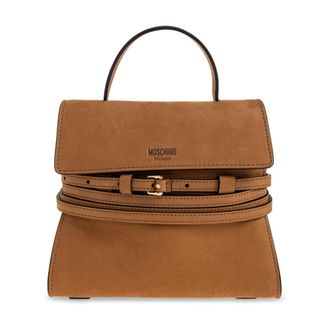 Moschino Tie Me Suede Bag - - Bags - Damen - Braun - ONE SIZE