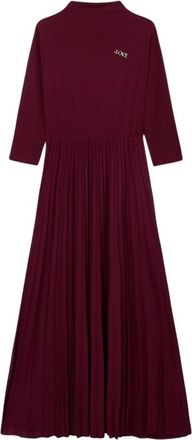 Oltre Femme, Robes, Rouge, Taille: 38 FR Robe &Eacute;vas&eacute;e en M&eacute;lange de Viscose avec Broche