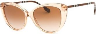Burberry Burberry BE 4407 Lunettes de soleil pour femme Pêche/marron 54/17/140, Pêche/marron ombré, 54/17/140