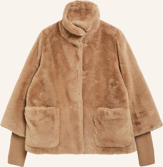s.Oliver Black Label S.Oliver Black Label Kunstfell-Jacke braun