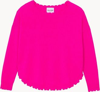 Kujten Pull cachemire col rond liquette - Pull Mela