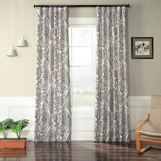 Half Price Drapes BOCH-KC16072D-120 Verdunkelungsvorhang (1 Panel), 50 x 120 cm, Tea Time Ocker