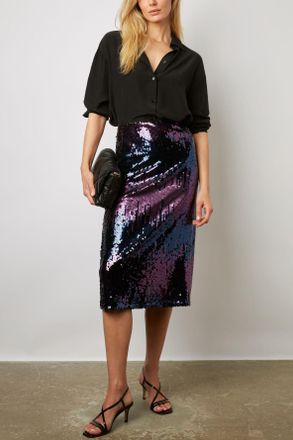 Gerard Darel Jupe droite &agrave; sequins multicolores - BELLINDA - Multicolore