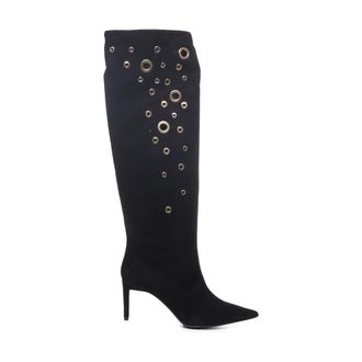 Pinko Schwarze spitze Stiefel mit Metallverzierung - - Shoes - Damen - Schwarzk - 37 EU