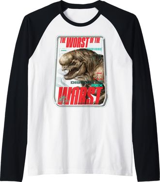 Jurassic Park Rebirth Distortus Rex Worst of The Worst Raglan