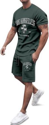 Generic Surv&ecirc;tement De Sport pour Homme Sport Oversize Vert Salle Styl&eacute; Militaire Regular Capuche sans Polo Fleur Sportswear Shorte D&eacute;contract&eacute; Athl&eacute;tisme Bou