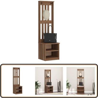 vidaXL Vidaxl - Portemanteau sandens 45x40x159,5 cm bois massif pin