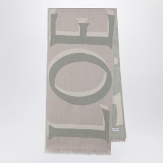 Loewe Beiger Schal aus Wolle und Kaschmir