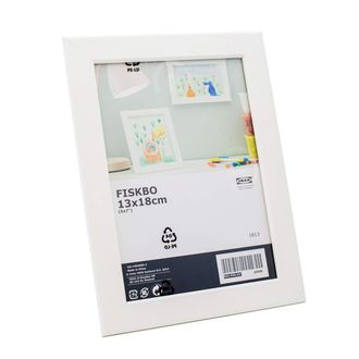 IKEA Ikea FISKBO Rahmen in wei&szlig;; (13x18cm); 10 St&uuml;ck