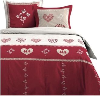 Lovely Casa Lovely Casa - Housse de couette + 1 taie 240 x 260 cm Coeur de montagne mondane