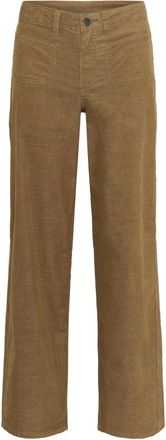 Kaffe Femme, Pantalons, Brun, Taille: 44 FR Pantalon Simple Taille Haute et Jambe Droite