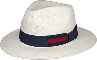 Stetson Chapeau Panama Vondrio Traveller Femme/Homme - Made in Ecuador de Soleil DEte Plage avec Ruban Gros Grain Ete Printemps-ete - XL (60-61 cm) Nature