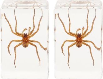 OSALADI D&eacute;cor DInsecte en R&eacute;sine Araign&eacute;e Artisanale Serre-Livres Unique 1.69X1.10X0.83 Pouces pour Maison Bureau D&eacute;coration