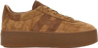 Hogan Low-Top Sneaker - Flat Shoes Cammello Woody - Gr. 38,5 (EU) - in Braun - für Damen