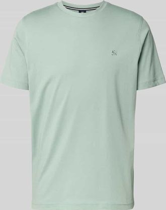 Lerros T-Shirt mit Rundhalsausschnitt und Logo-Stitching