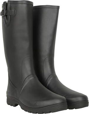 Mountain Warehouse Bottes en Caoutchouc pour Hommes - Hauteur de 40cm, Chaussures 100% Caoutchouc, Chaussures durables de Pluie, Doublure en Coton, faciles &agrave; Nettoyer No