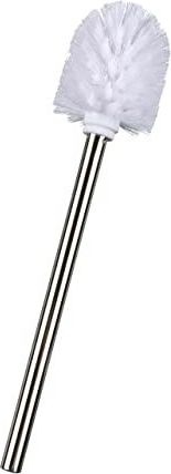 WENKO WC-Bürste mit Edelstahlstiel GlänzendØ 8 x 35 cm - Ersatz-Toilettenbürste, Edelstahl rostfrei, 8 x 35 x 8 cm, Glänzend, Edelstahl Glänzend