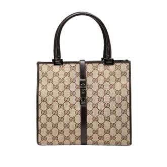 Gucci Sac &agrave; main en toile Pre-owned - Femme - Pre-owned - Beige - Taille: ONE Size