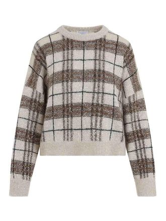 Brunello Cucinelli Pull Col Rond - Cr&egrave;me