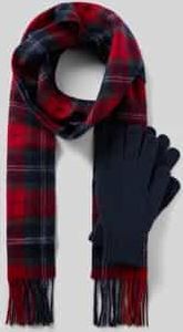 Barbour Schal mit Strickhandschuhen im 2-teiligen Set