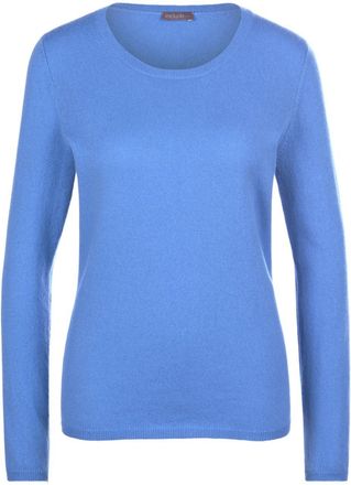 Peter Hahn Rundhals-Pullover aus Schurwolle und Kaschmir Peter Hahn blau