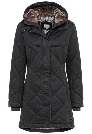 Camel Active Damen Steppmantel im Vintage Look Schwarz, womenswear-48