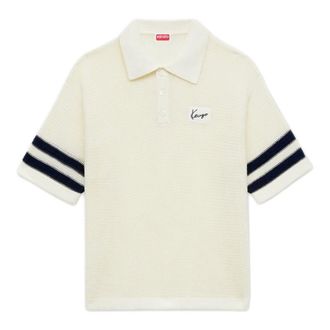 Kenzo Polo en maille - Homme - Tops - Blanc - Taille: M