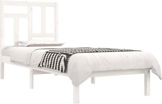 vidaXL Massivholzbett ohne Matratze Weiß 90x190 cm Kiefernholz vidaXL