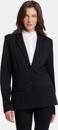 NYDJ Klassisches Blazer-Jackett aus Ponte-Strick | Schwarz
