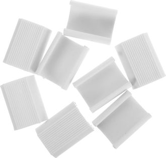 SOLUSTRE 8 St&uuml;ck U F&ouml;rmige Kunststoff Stuhlbeinschoner 25mm Wei&szlig; rutschfest Ger&auml;uscharm M&ouml;belgleiter Fu&szlig;schoner f&uuml;r Hartholz und Teppichb&ouml;den