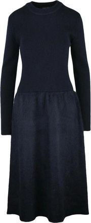 Fabiana Filippi Femme, Robes, Noir, Taille: 36 FR Abito lungo in maglia