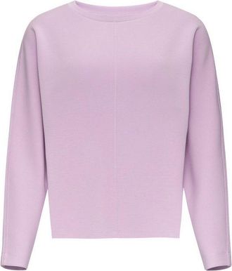 s.Oliver Sweatshirt Sweatshirt Sweatshirt aus Scuba mit Fledermaus&auml;rmeln