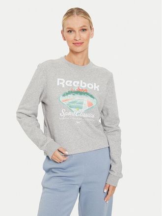 Reebok Sweatshirt Court Sport FT Craw 100076214 Grau Regular Fit