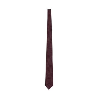 Emporio Armani Cravate en soie &agrave; motif - Homme - Accessoires - Rouge - Taille: ONE Size
