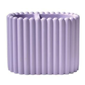 MSV Keoni Zahnb&uuml;rstenhalter Lavendel aus Polyresin, Ma&szlig;e 14,4 x 6,5 x 8,3 cm, Eleganz und Praktikabilit&auml;t f&uuml;r Ihr Badezimmer, einzigartiges Dekorationsacc